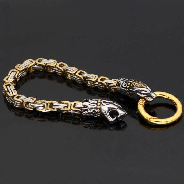 Never Fade-Viking Dragon Head Bracelet - Bracelance