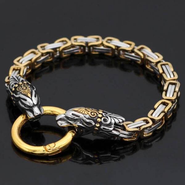 Never Fade-Viking Dragon Head Bracelet - Bracelance