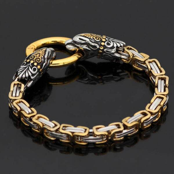 Never Fade-Viking Dragon Head Bracelet - Bracelance