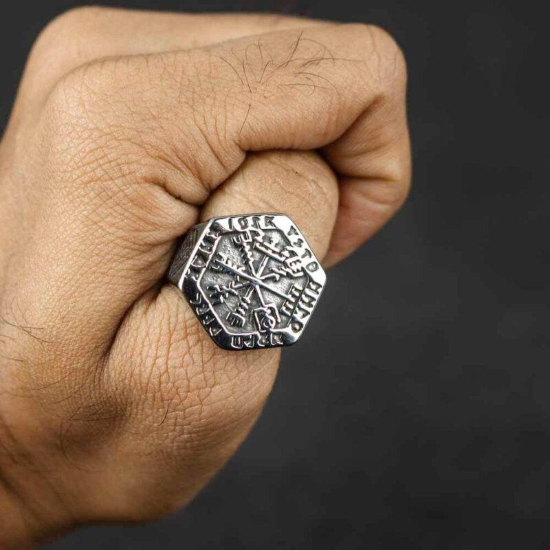 Nordic Viking Compass Ring – bracelance