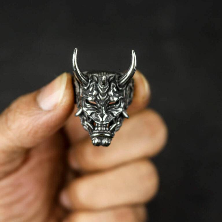 Vintage Oni Mask ring – bracelance